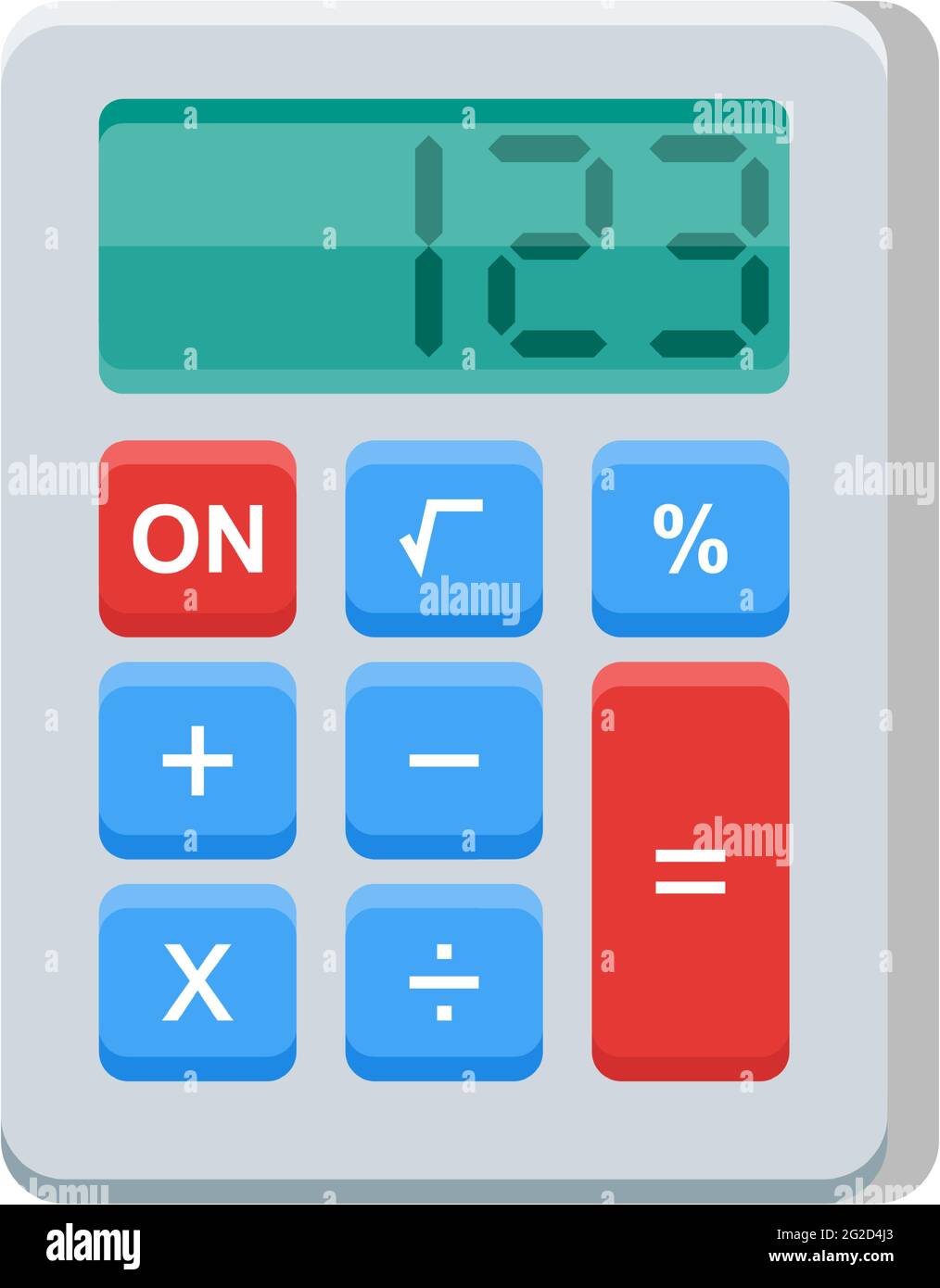 Calculator vector icon, calculate machine illustration on white Stock ...