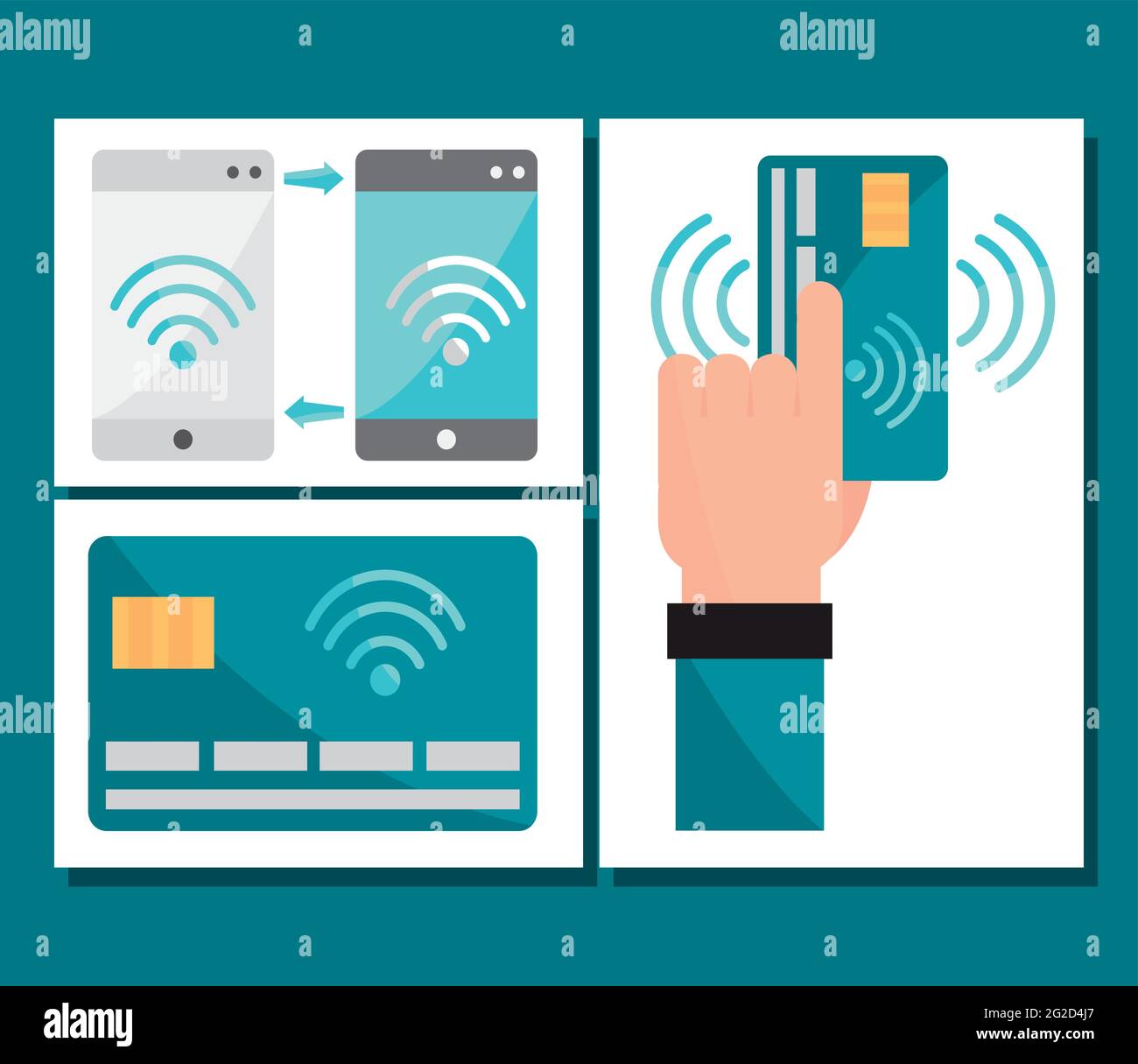 Nfc information Stock Vector Images - Alamy