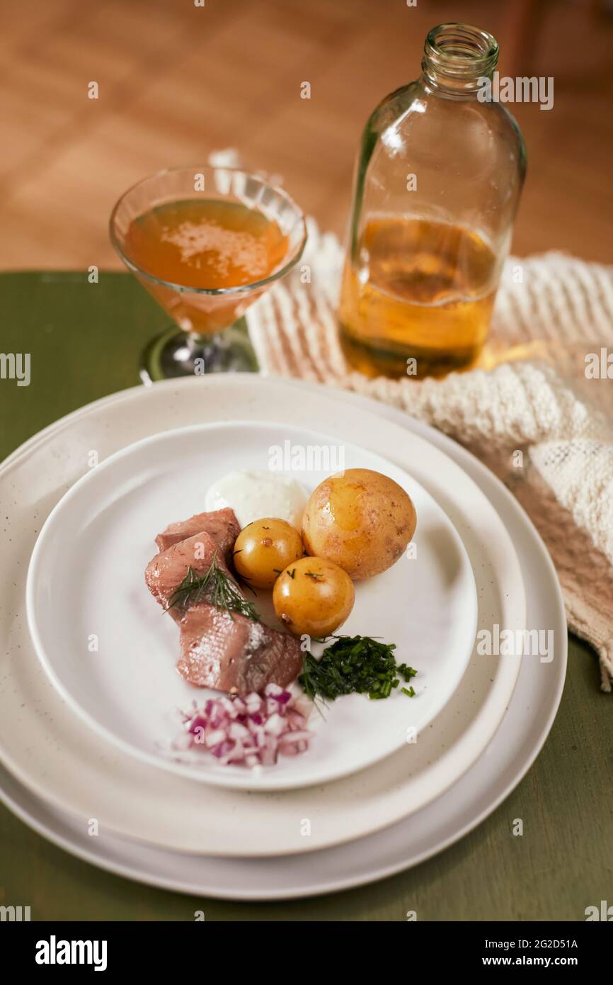 Swedish traditional midsummer plate hi-res stock photography and images ...