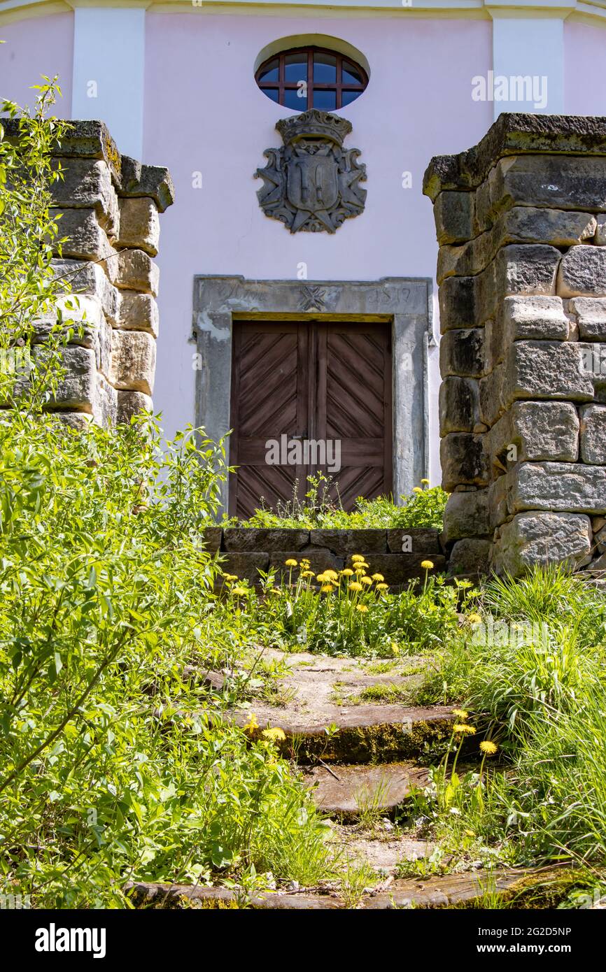 Catholic church front entrance stairs hi-res stock photography and ...
