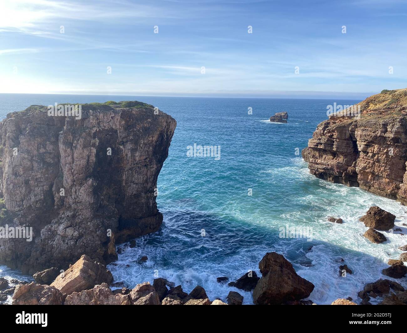 Nature on the coast of Lagos, Algarve, Portugal Stock Photo - Alamy