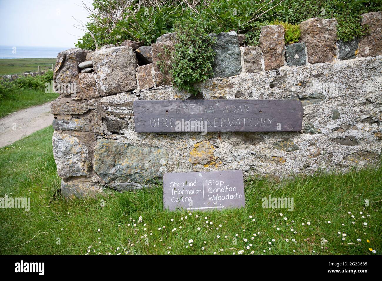Bilingual (Welsh / English) carved slate sign for Gwylfa Adar / Bird ...
