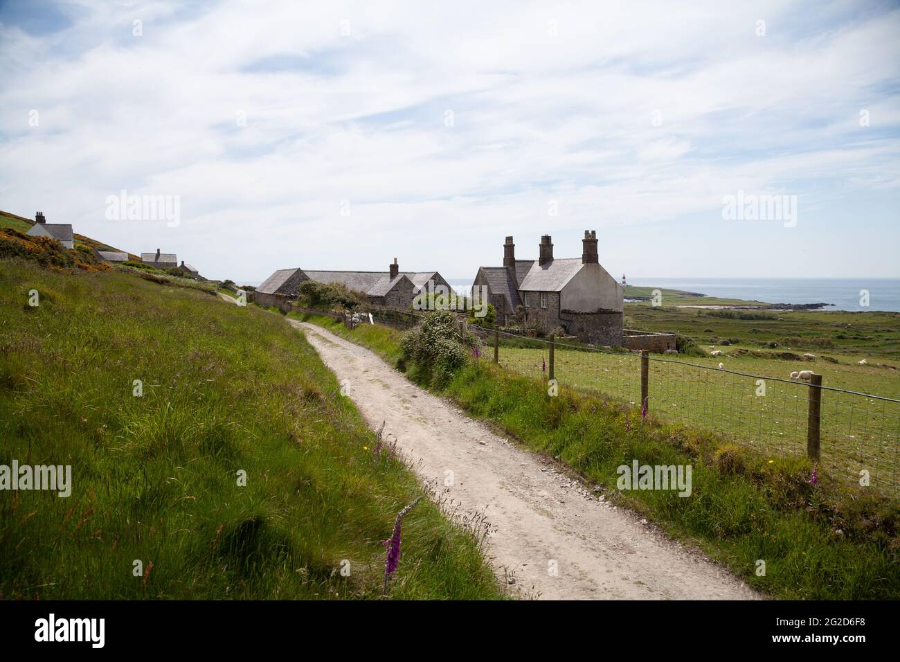 Victorian stone built house known as Plas Bach on Ynys Enlli / Bardsey ...