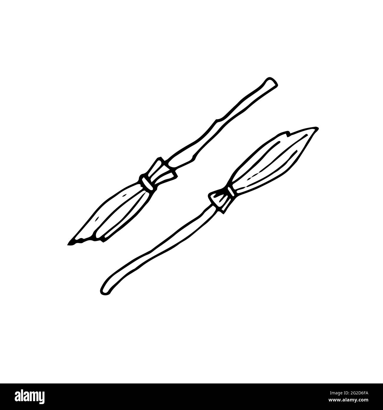 Harry Potter Broom Sketch