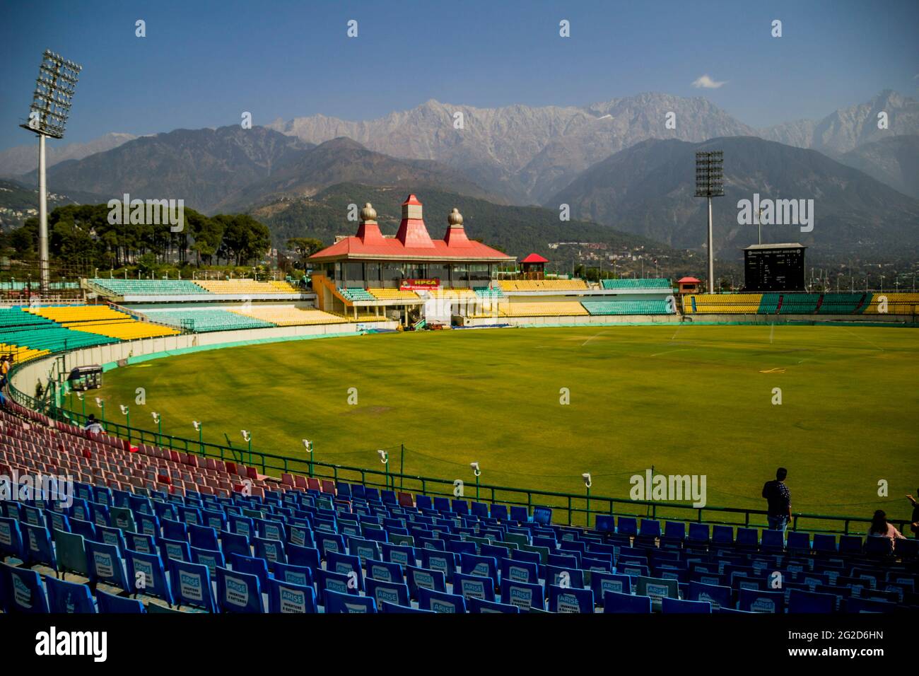 HPCA cricket stadium, Dharamshala India Stock Photo - Alamy