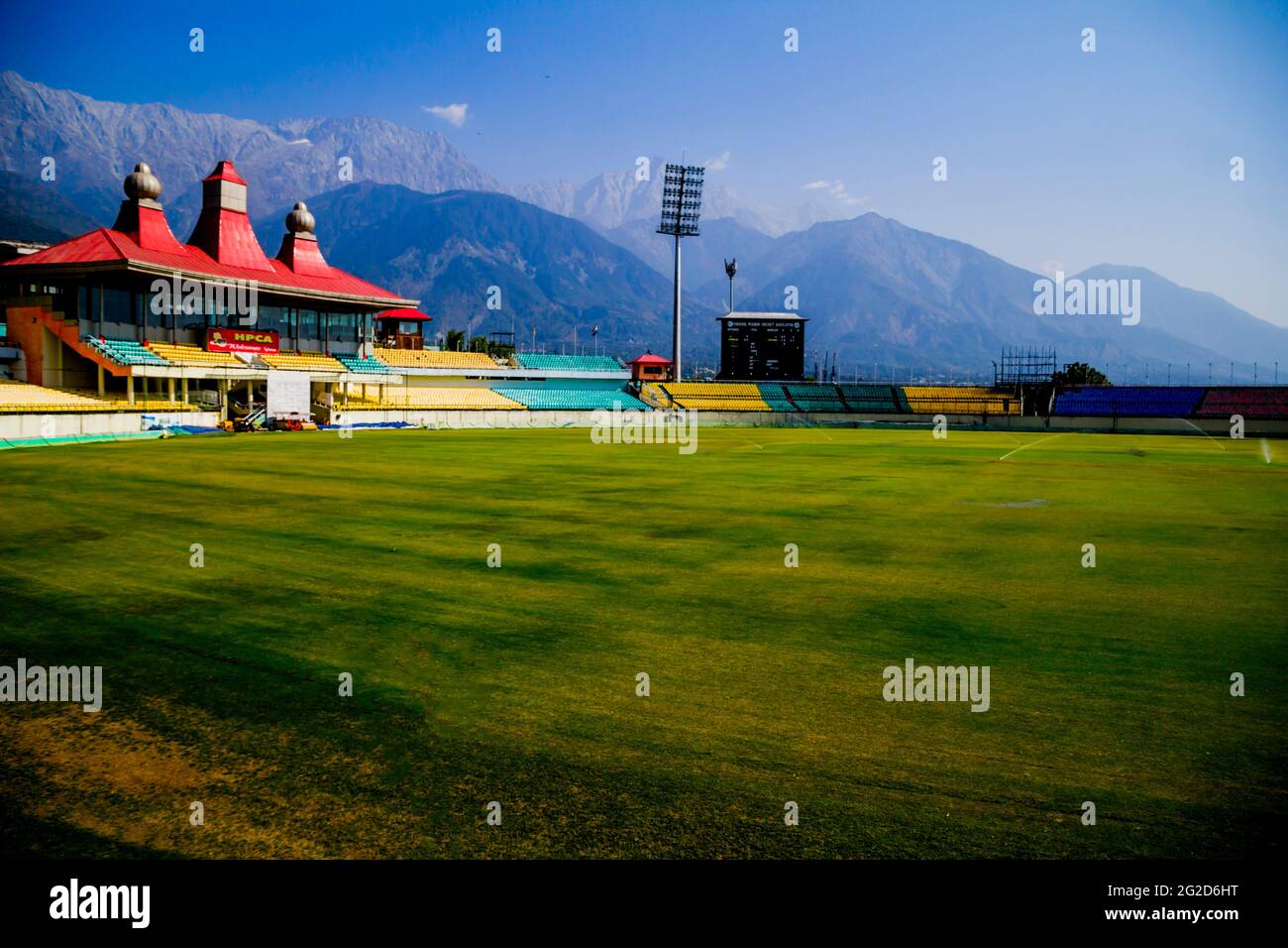 HPCA cricket stadium, Dharamshala India Stock Photo - Alamy