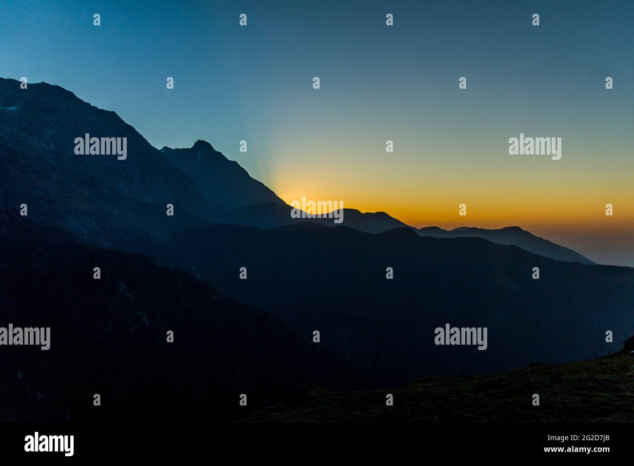 Triund trek hi-res stock photography and images - Alamy