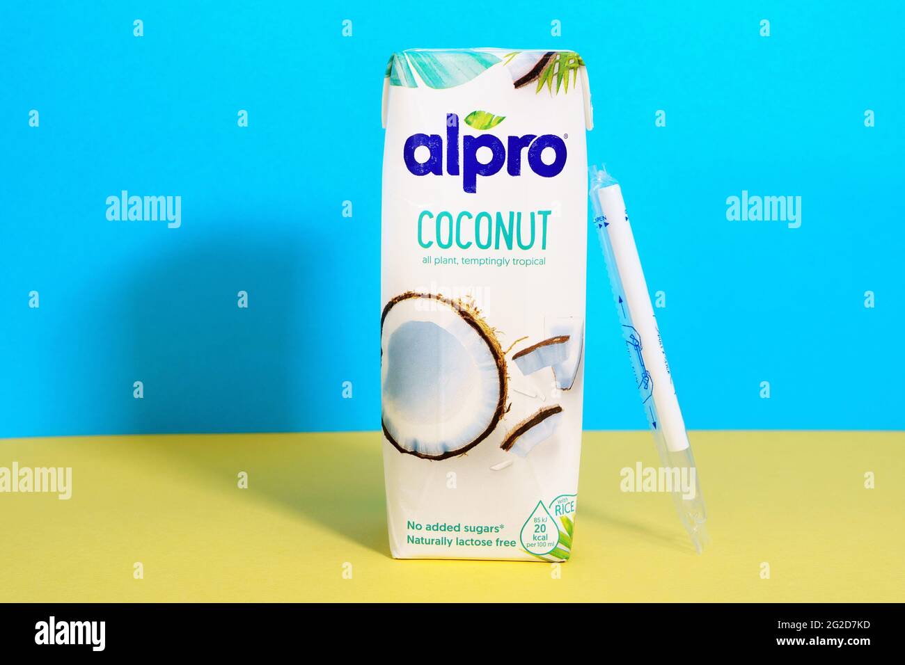 Alpro milk hi-res stock photography and images - Alamy