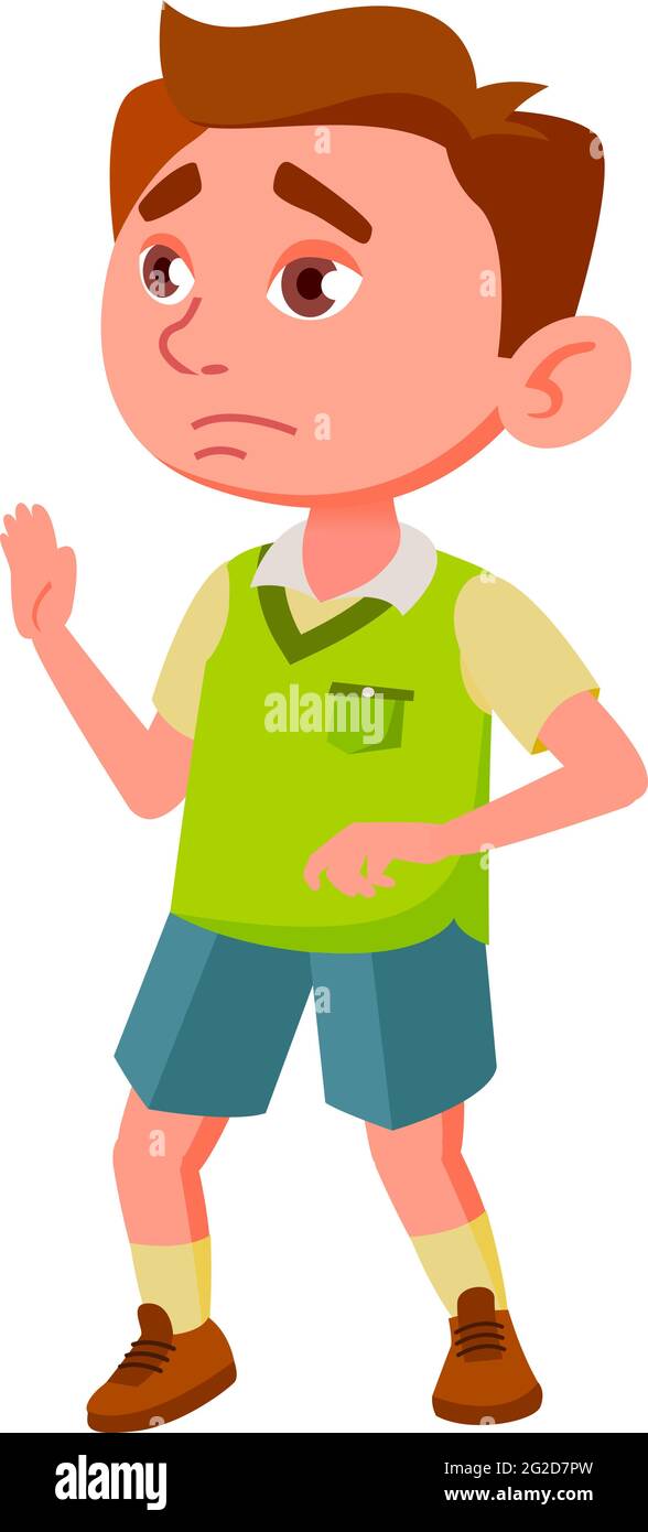 Boy refusing Stock Vector Images - Alamy