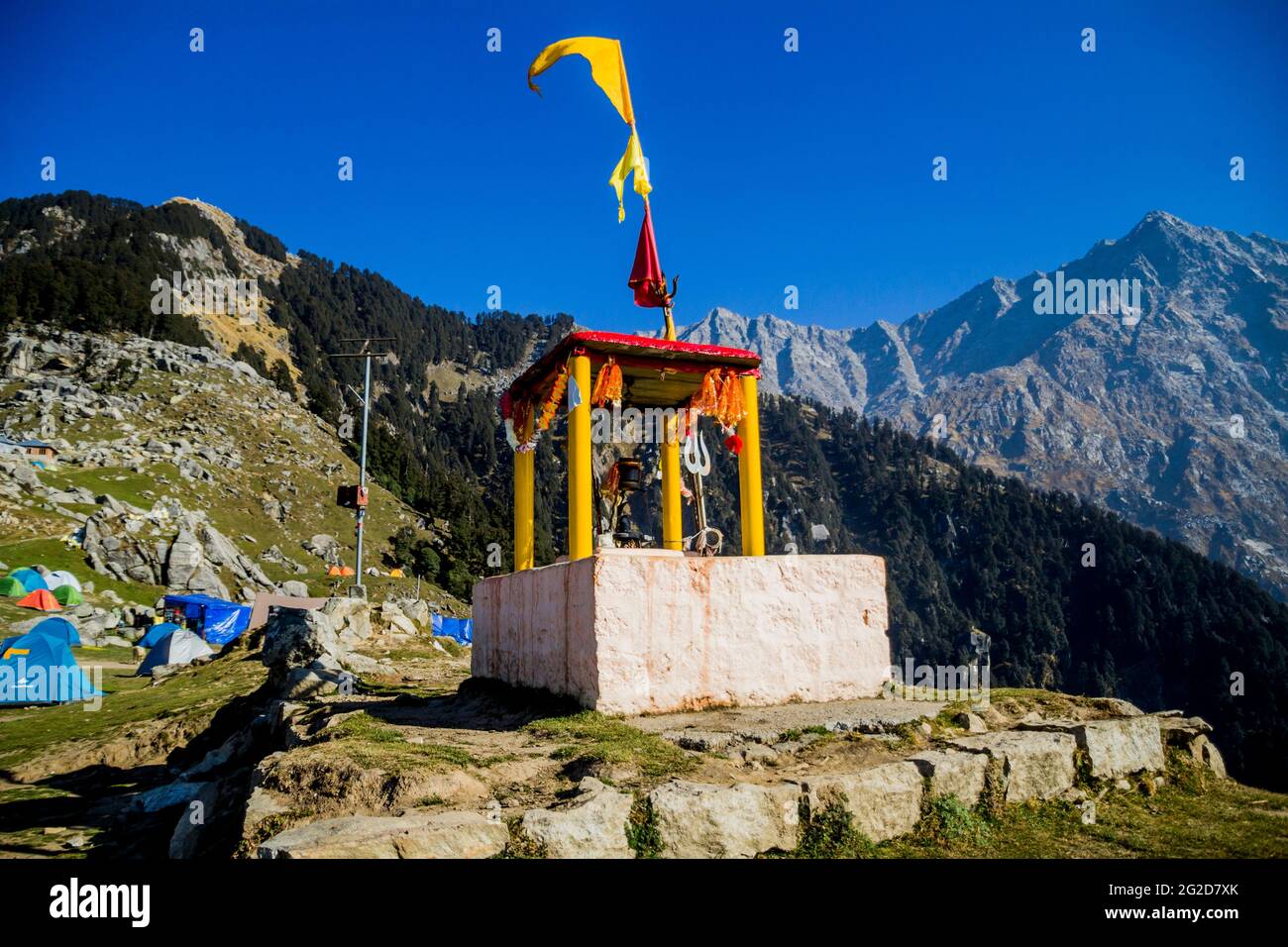 Triund top, Dharamshala, Himachal Pradesh Stock Photo - Alamy