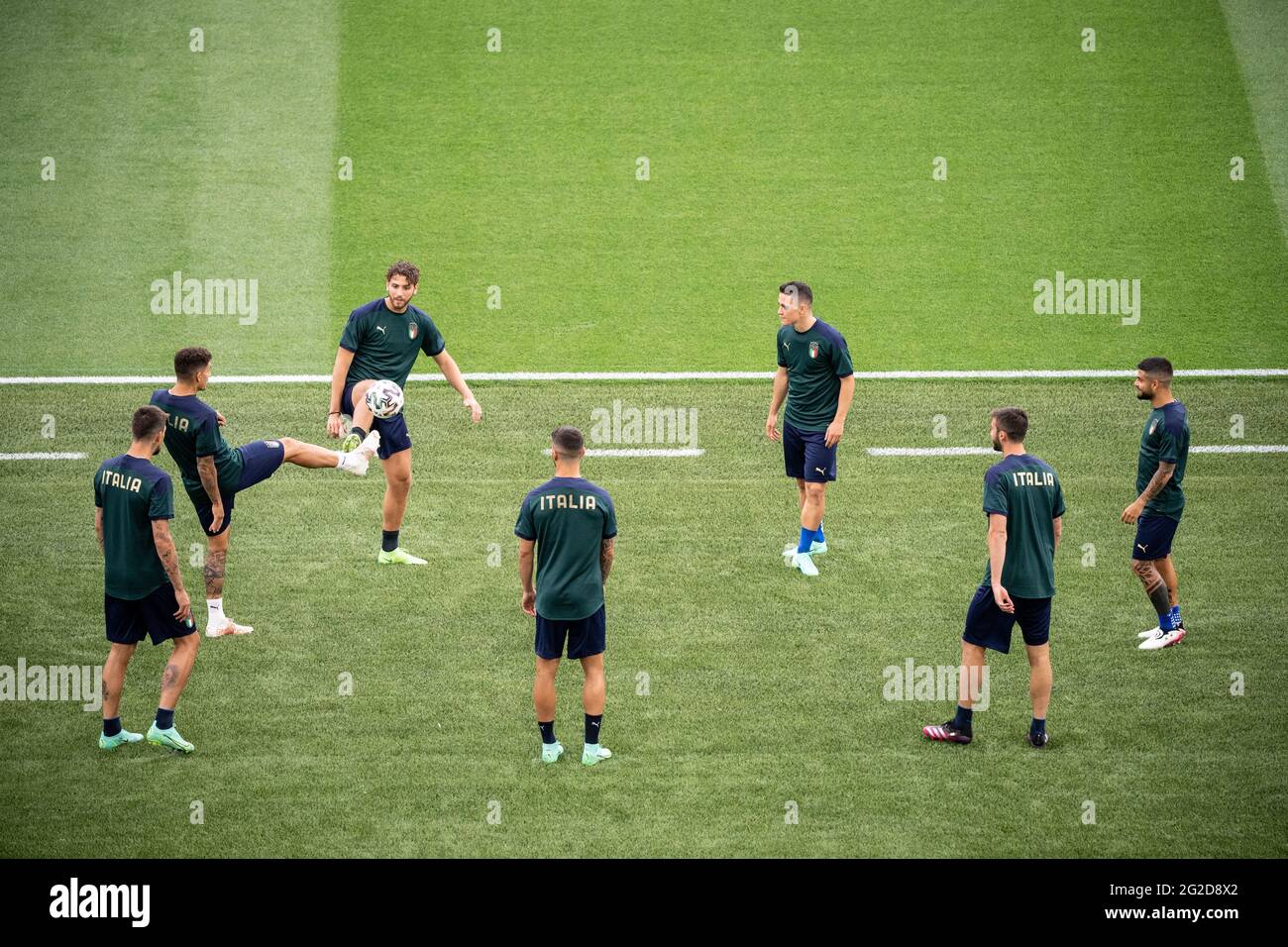 Rom, Italy. 10th June, 2021. Football: European Championship, Italy ...