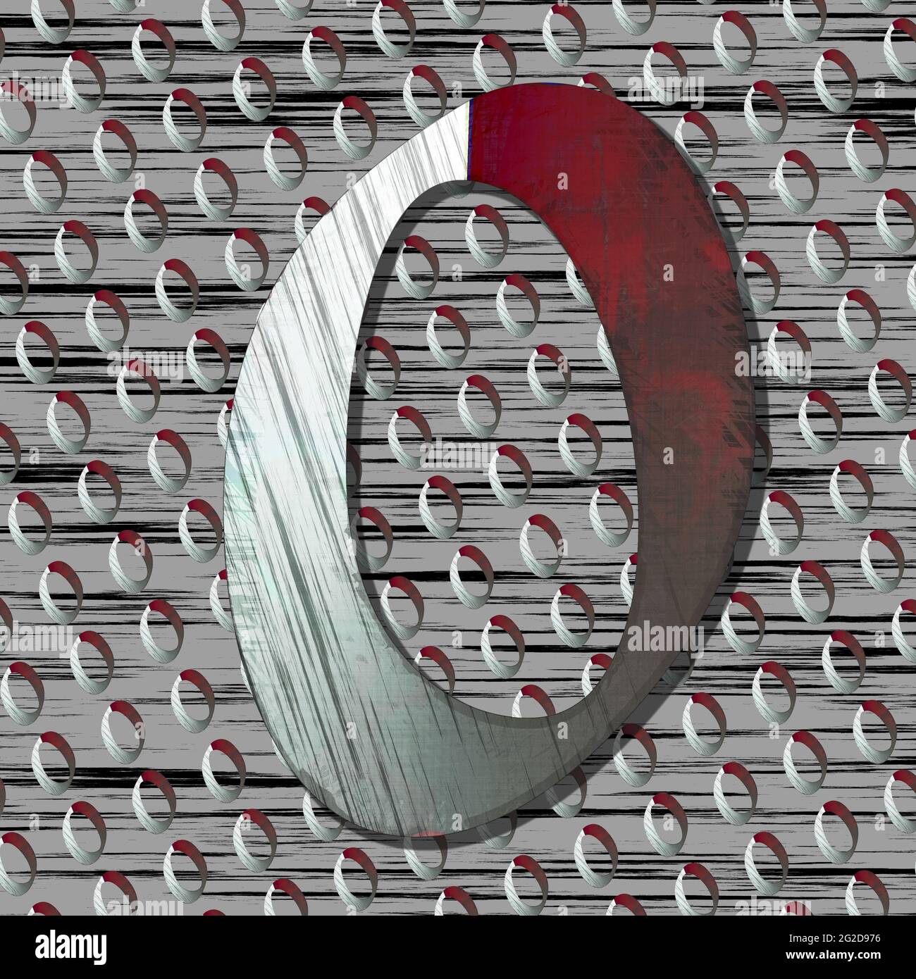 graphic with the celtic shaped uppercase character O as monogram Stock ...