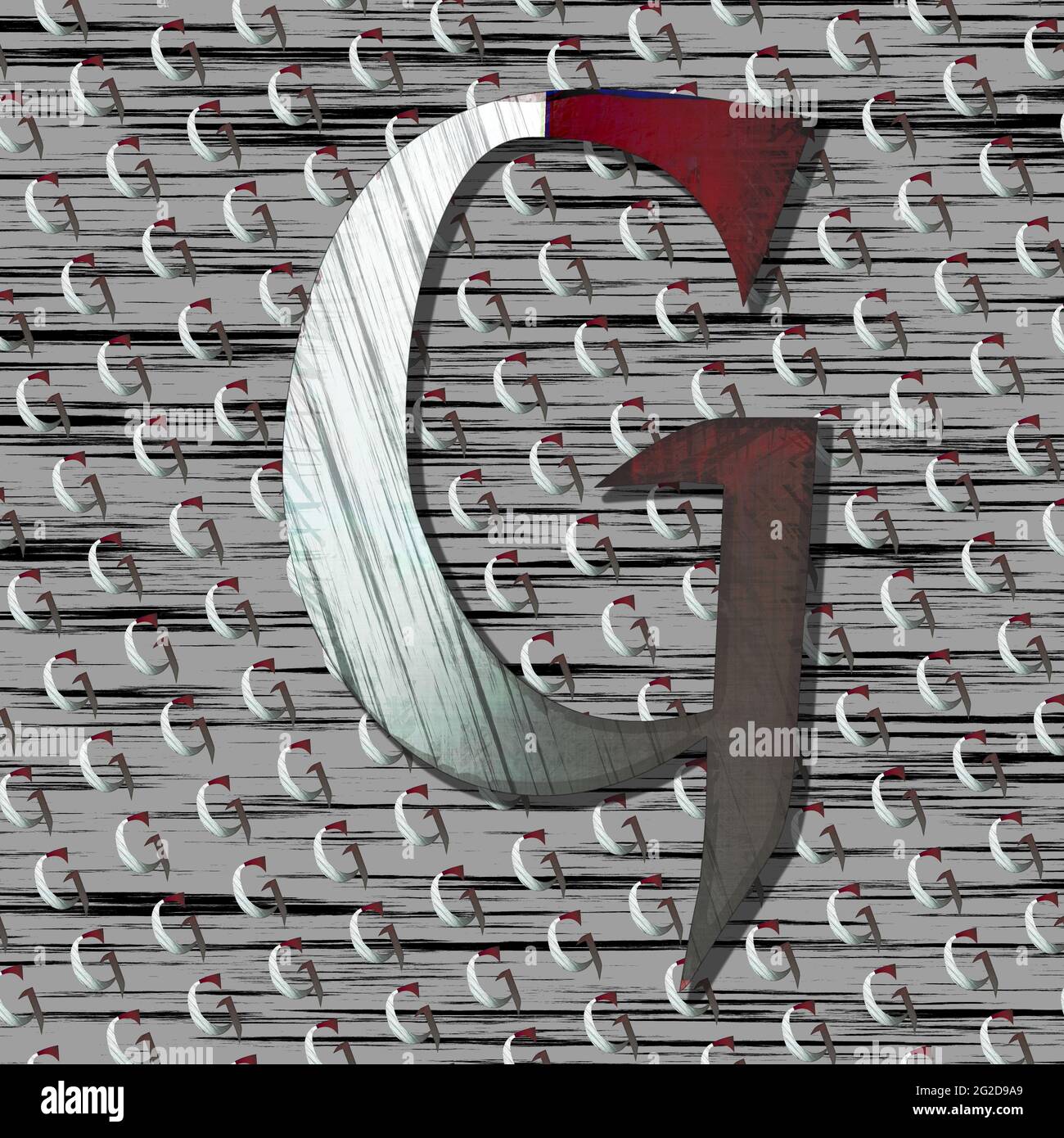 graphic with the celtic shaped uppercase character G as monogram Stock ...