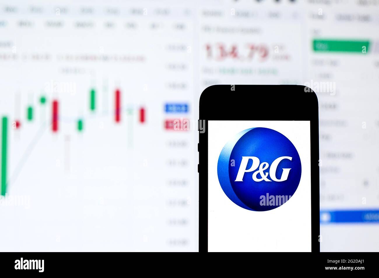 In this photo illustration a Procter & Gamble Company logo seen ...