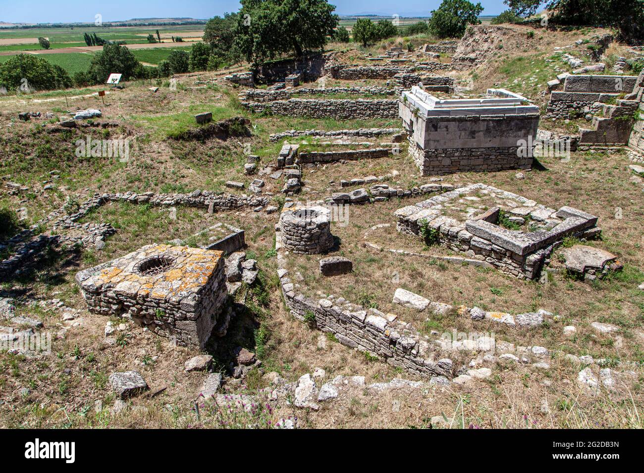 The ruins of the ancient city of Troy in Turkey Stock Photo - Alamy