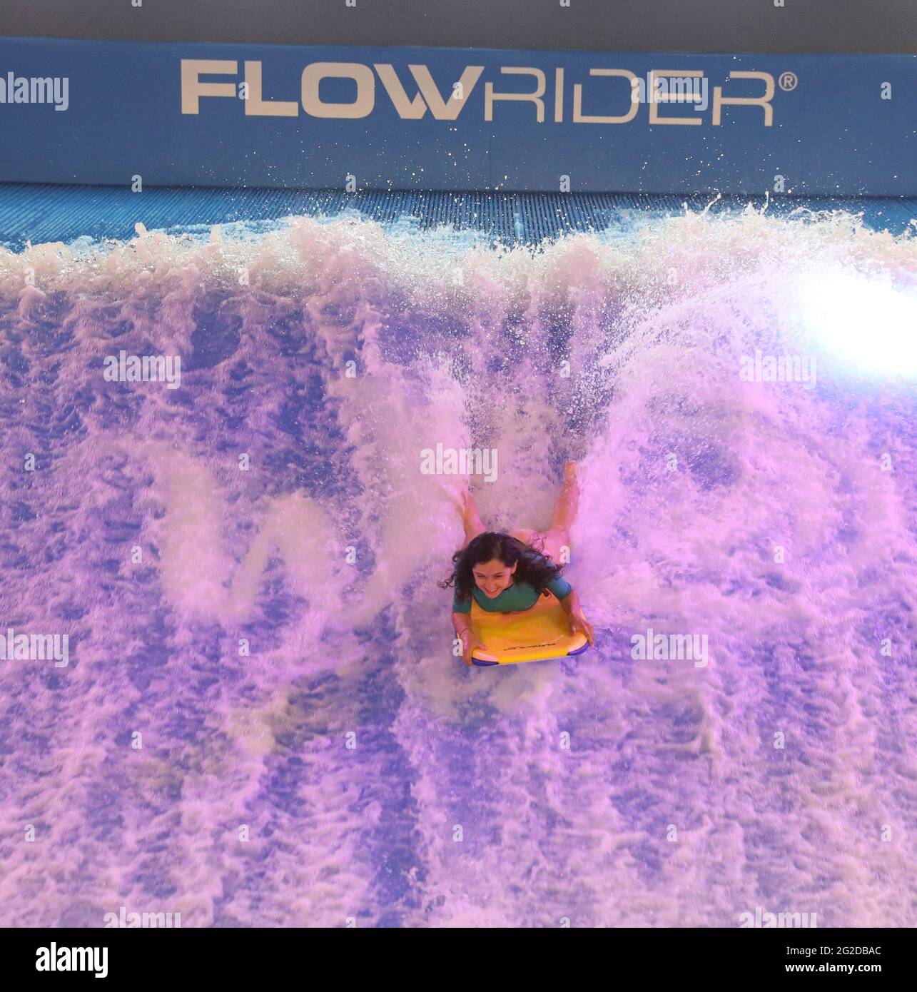 WAVE IN PARIS THE FIRST INDOOR STATIC SURF WAVE FACILITY Stock Photo ...