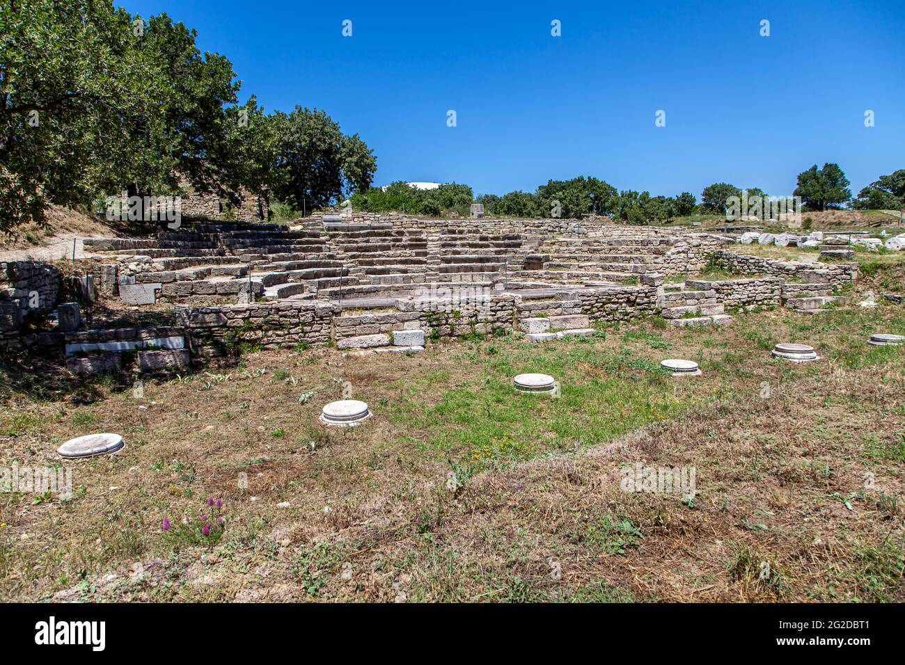Odeon in the ancient city of Troy in Turkey Stock Photo - Alamy