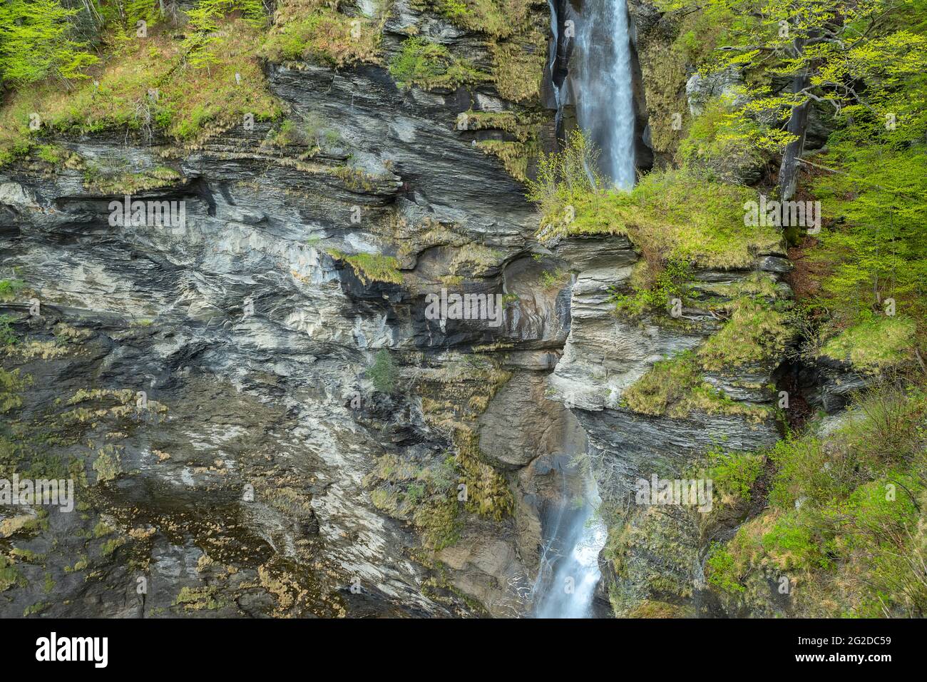 Reichenbach Falls waterfall in Switzerland Stock Photo - Alamy