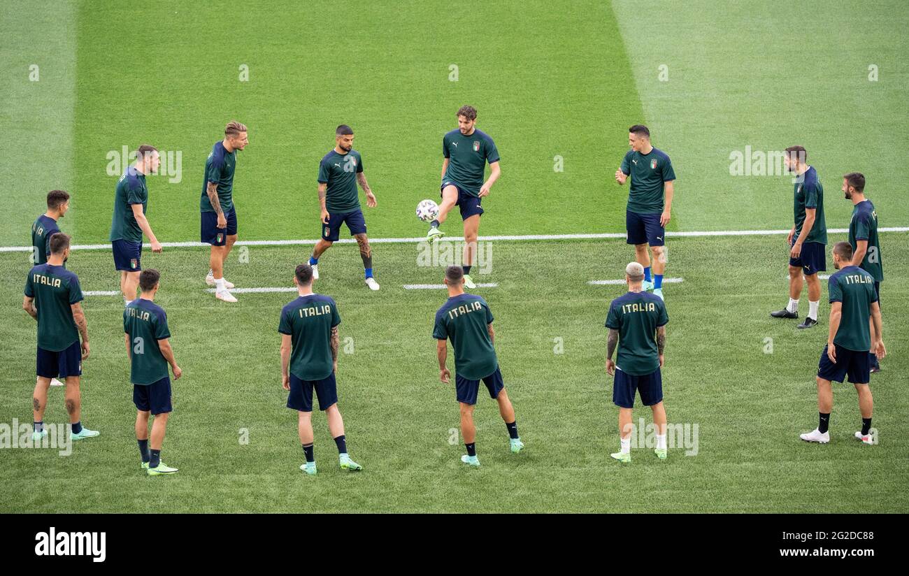 Rome, Italy. 10th June, 2021. Football: European Championship, Italy ...