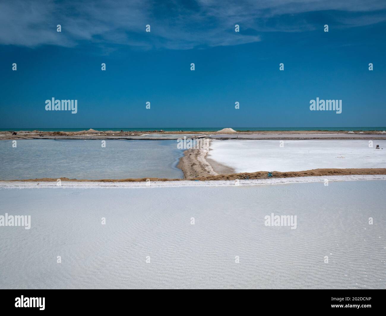View of Manaure, Colombia's Most Important Maritime Salt Slats, with ...