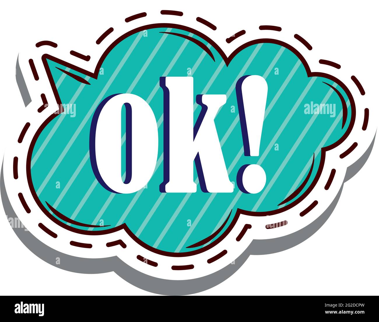 ok word patch Stock Vector Image & Art - Alamy