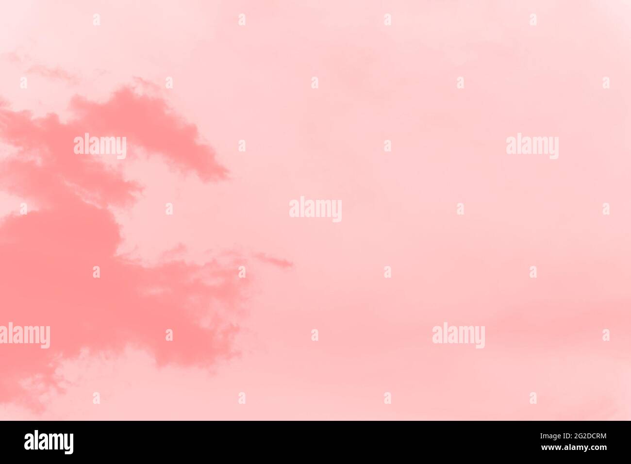 Abstract coral soft color sky background with clouds, copy space Stock ...