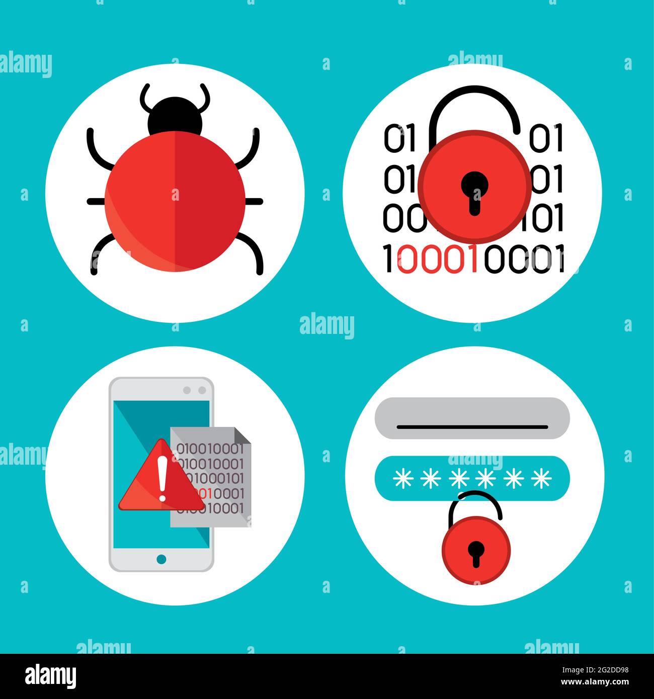 cyber crime icons Stock Vector Image & Art - Alamy