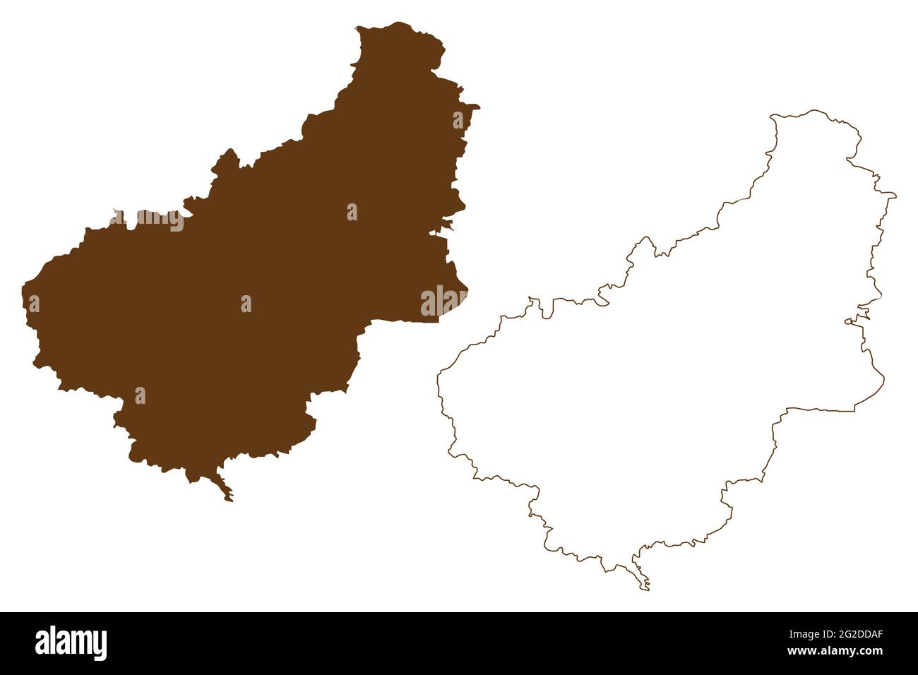 Eichsfeld district (Federal Republic of Germany, rural district, Free ...