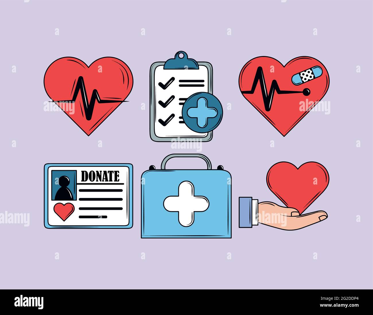 health icon set Stock Vector Image & Art - Alamy