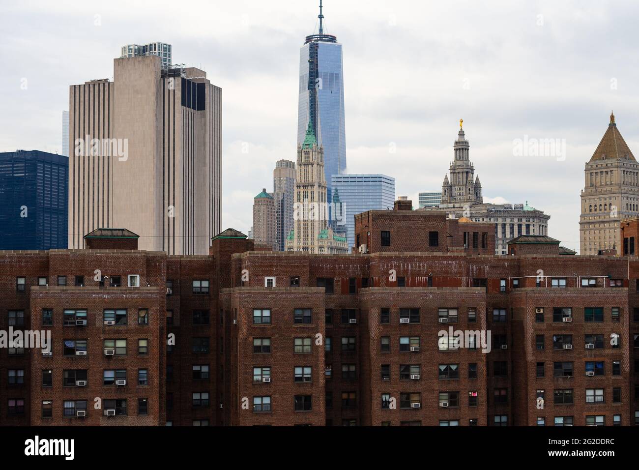 Old and new high-rise buildings in Manhattan, New York City Stock Photo ...
