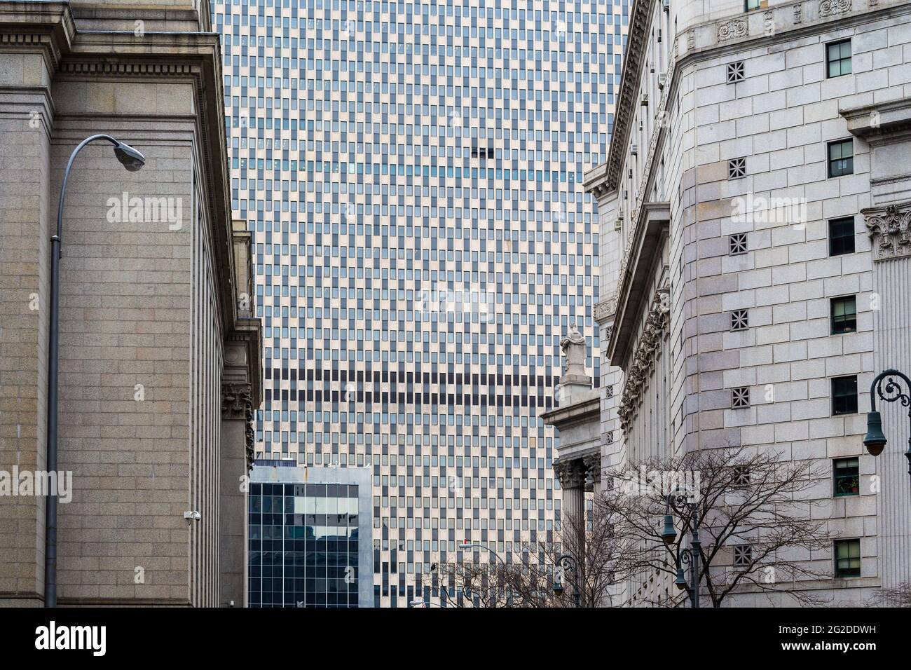 A trio of very different style buildings in Manhattan, New York City ...