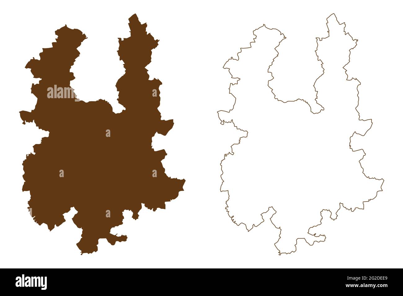 Greiz district (Federal Republic of Germany, rural district, Free State ...
