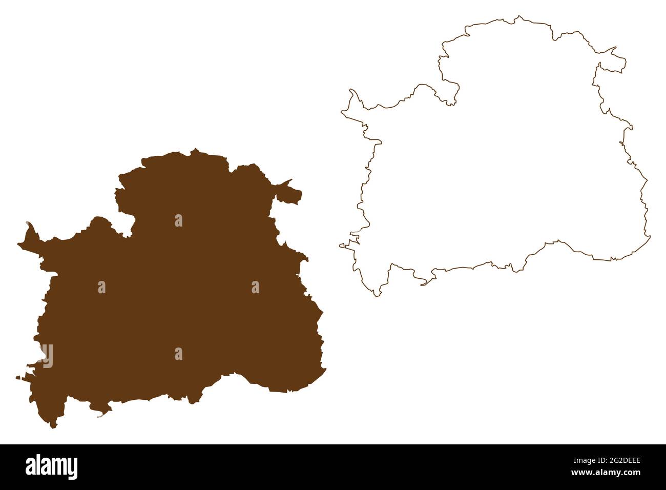 Nordhausen district (Federal Republic of Germany, rural district, Free ...