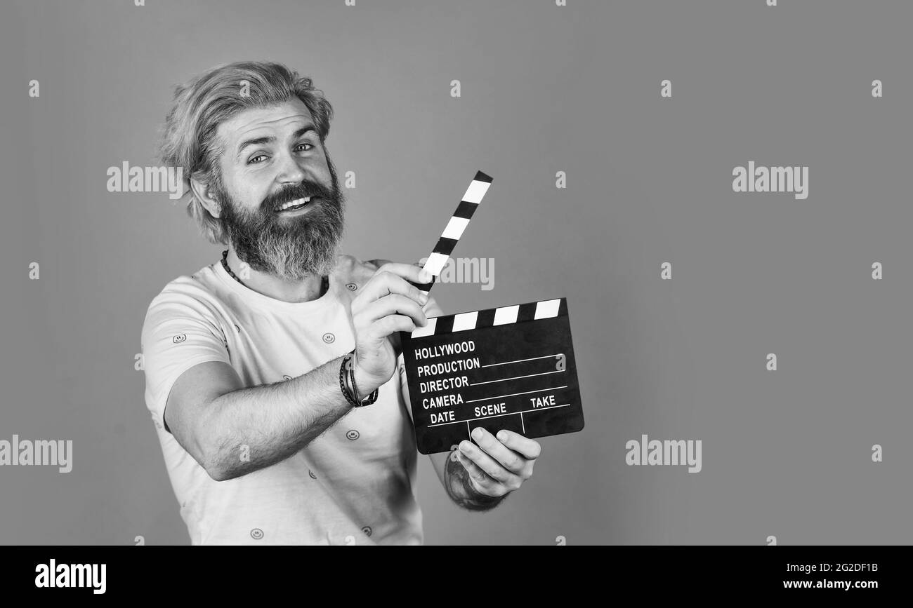 Film director concept. catch the feeling. Professional Actor Ready for ...