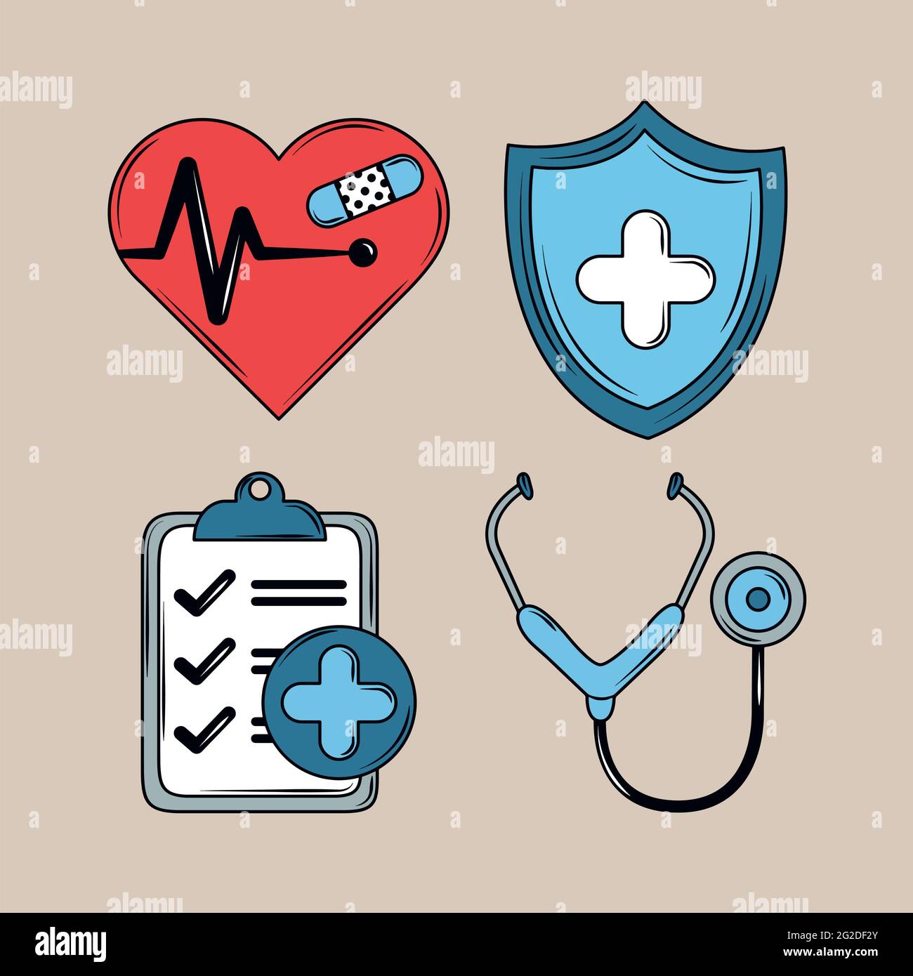 set of health icons Stock Vector Image & Art - Alamy