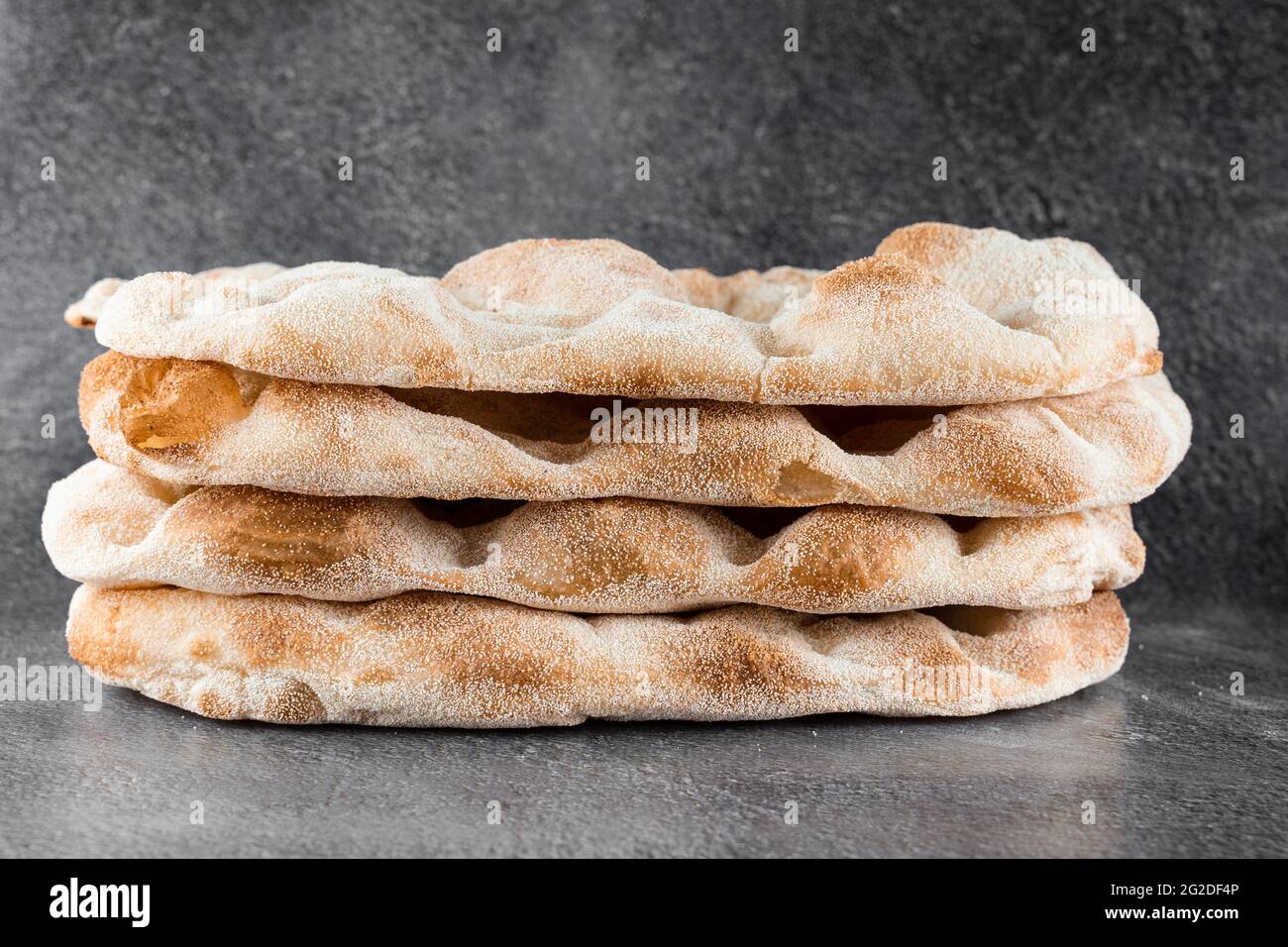 Dough for pinsa romana and scrocchiarella from 4 types of flour ...