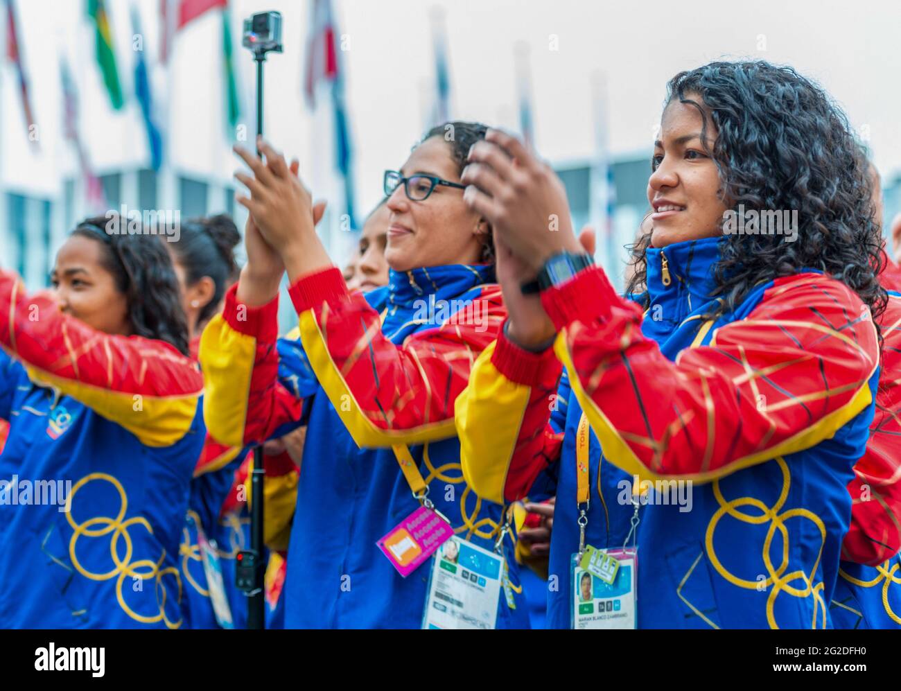 Toronto PanAm Games: Welcoming ceremony to the Venezuela delegation ...