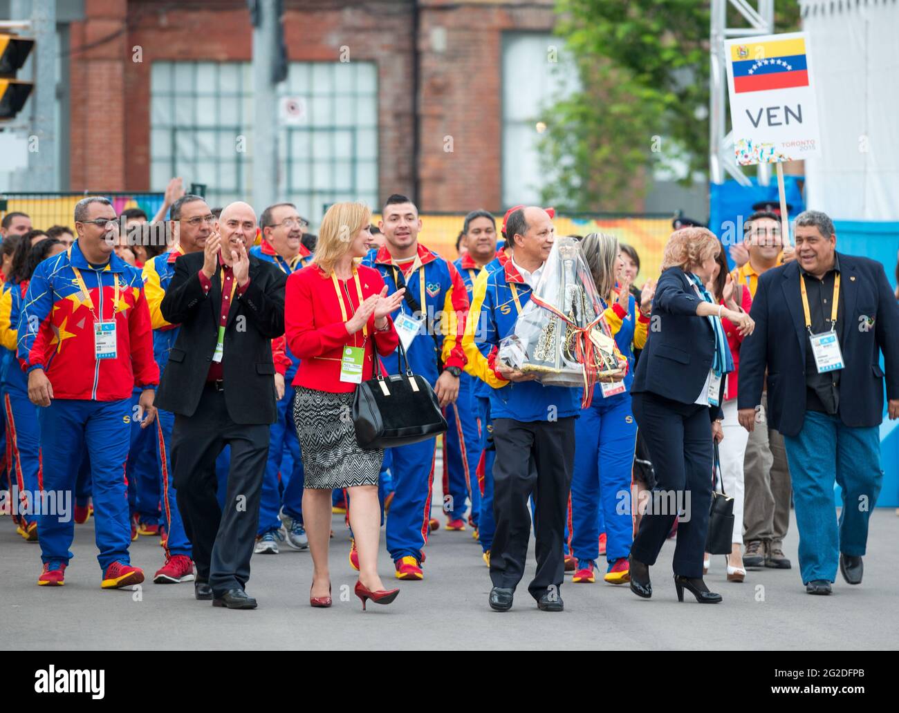 Toronto PanAm Games: Welcoming ceremony to the Venezuela delegation ...