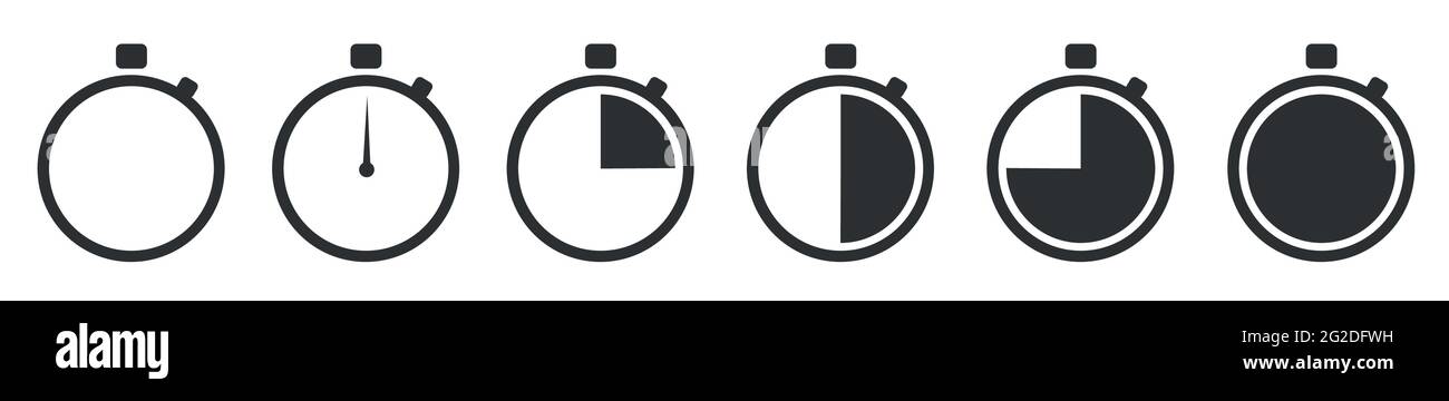 Timers set on white background. Web timer icon Stock Vector Image & Art ...