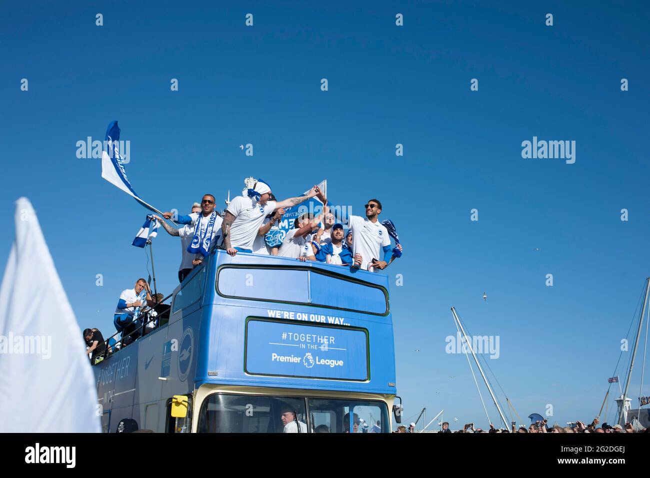 Brighton hove albion football supporters hi-res stock photography and ...