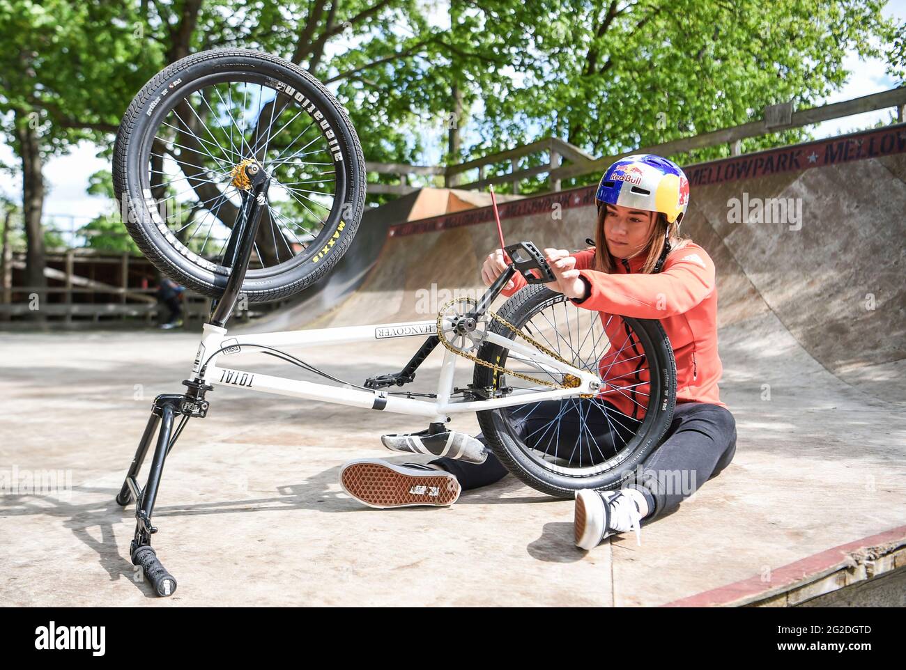 Berlin, Germany. 25th May, 2021. Lara Lessmann, professional BMX ...
