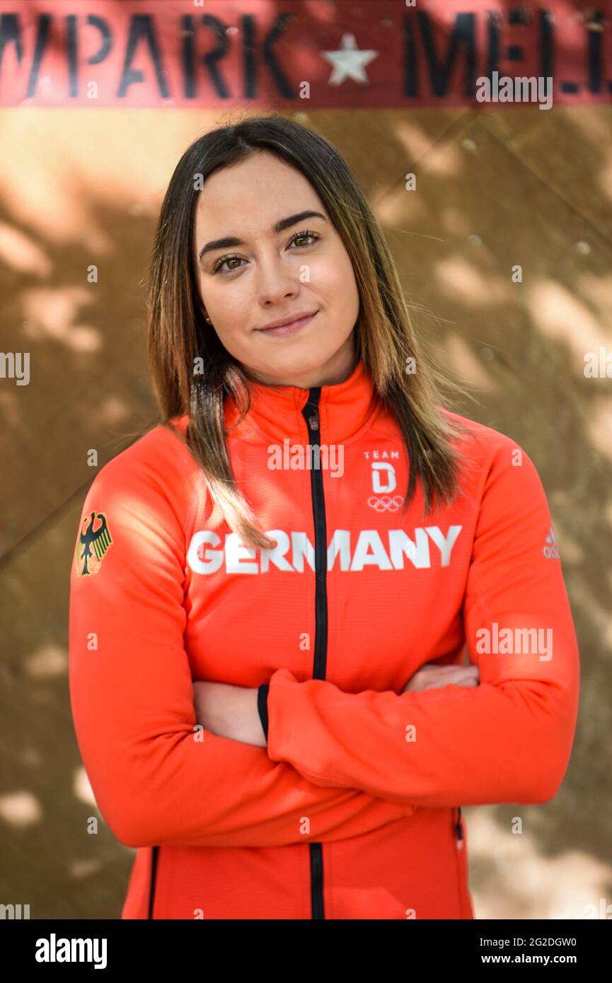 Berlin, Germany. 25th May, 2021. Lara Lessmann, professional BMX ...