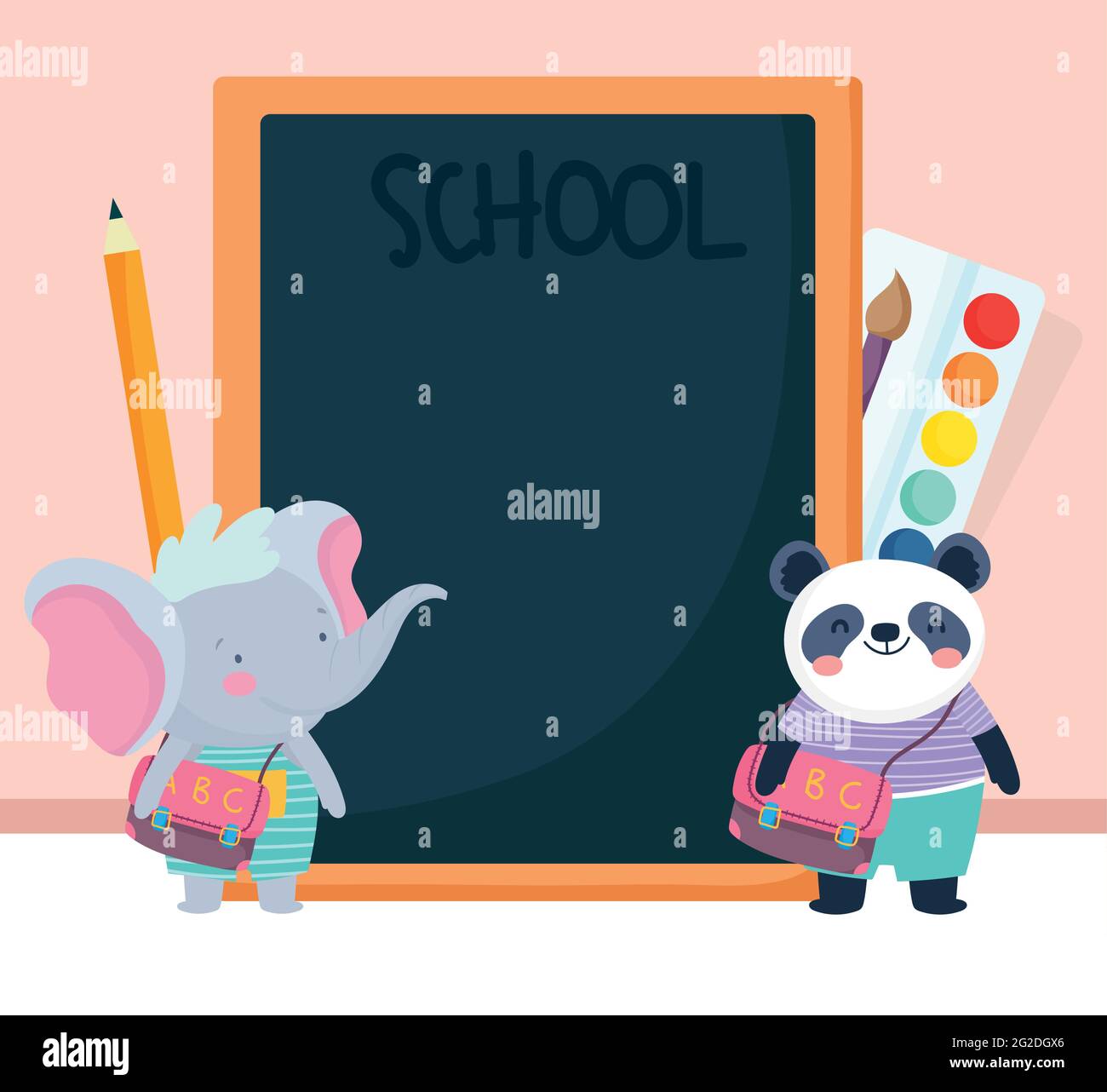 cute animals students Stock Vector Image & Art - Alamy