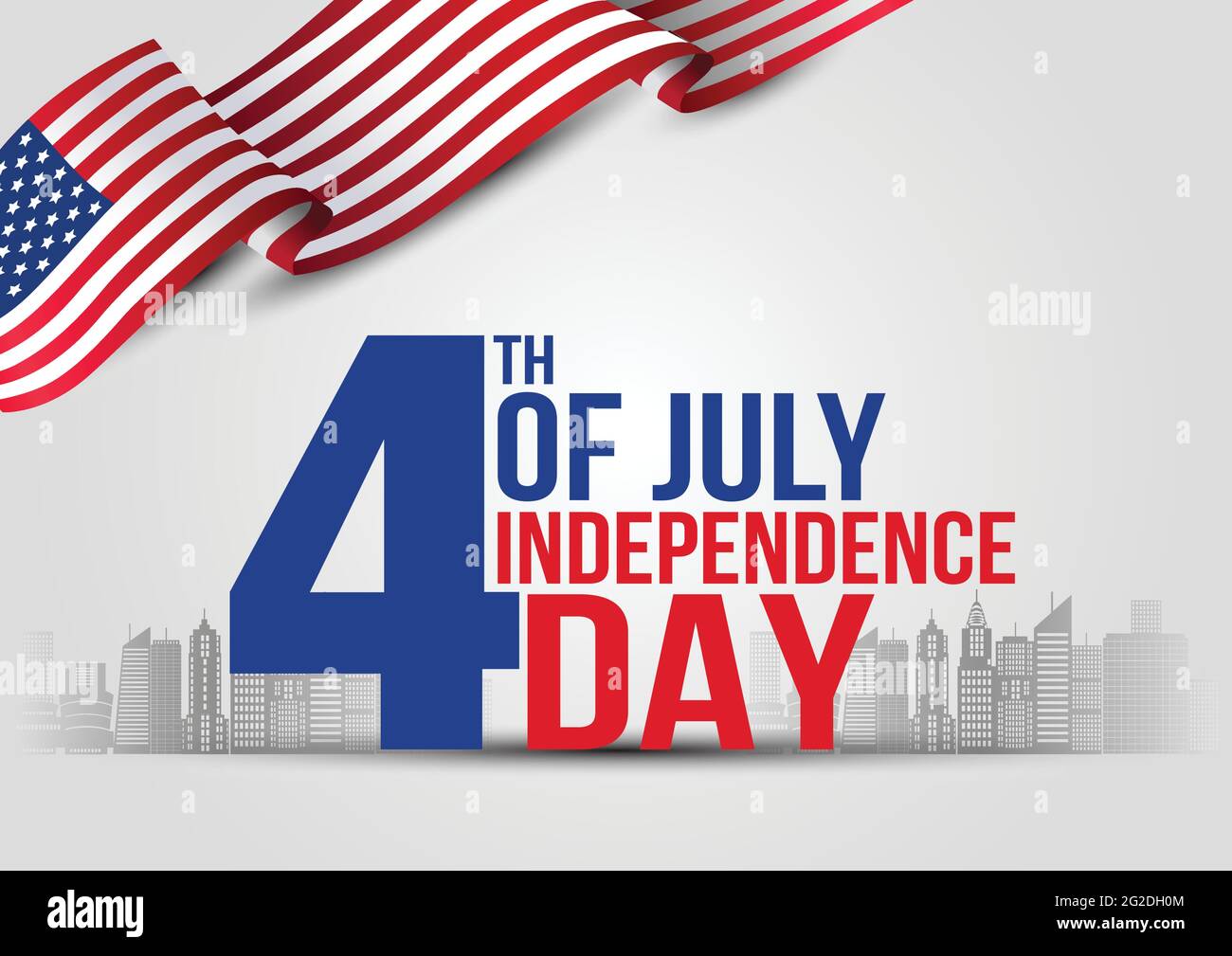 Vector - 4th of July Happy Independence Day American flag background ...