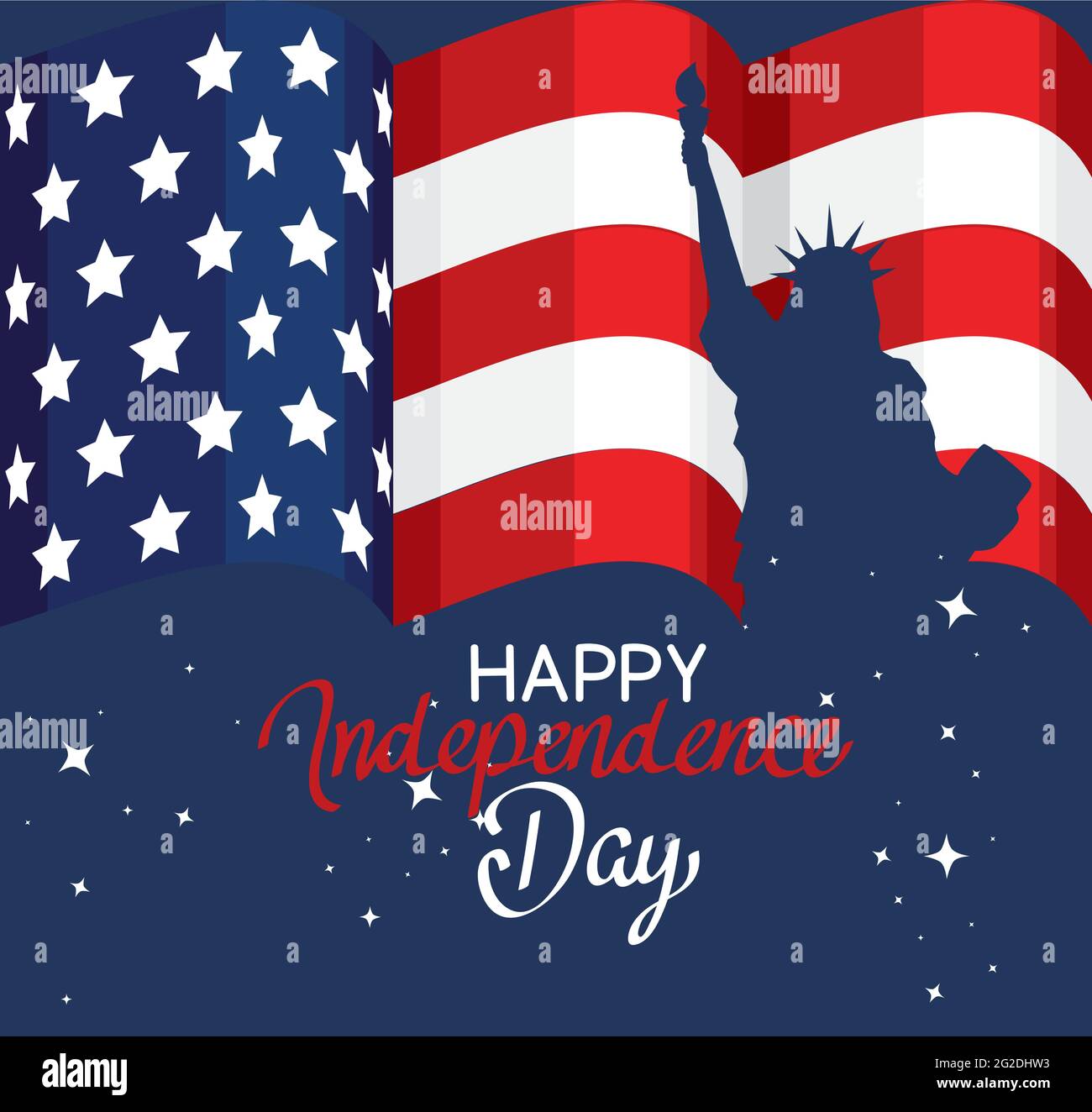 Independence day liberty statue Stock Vector Image & Art - Alamy