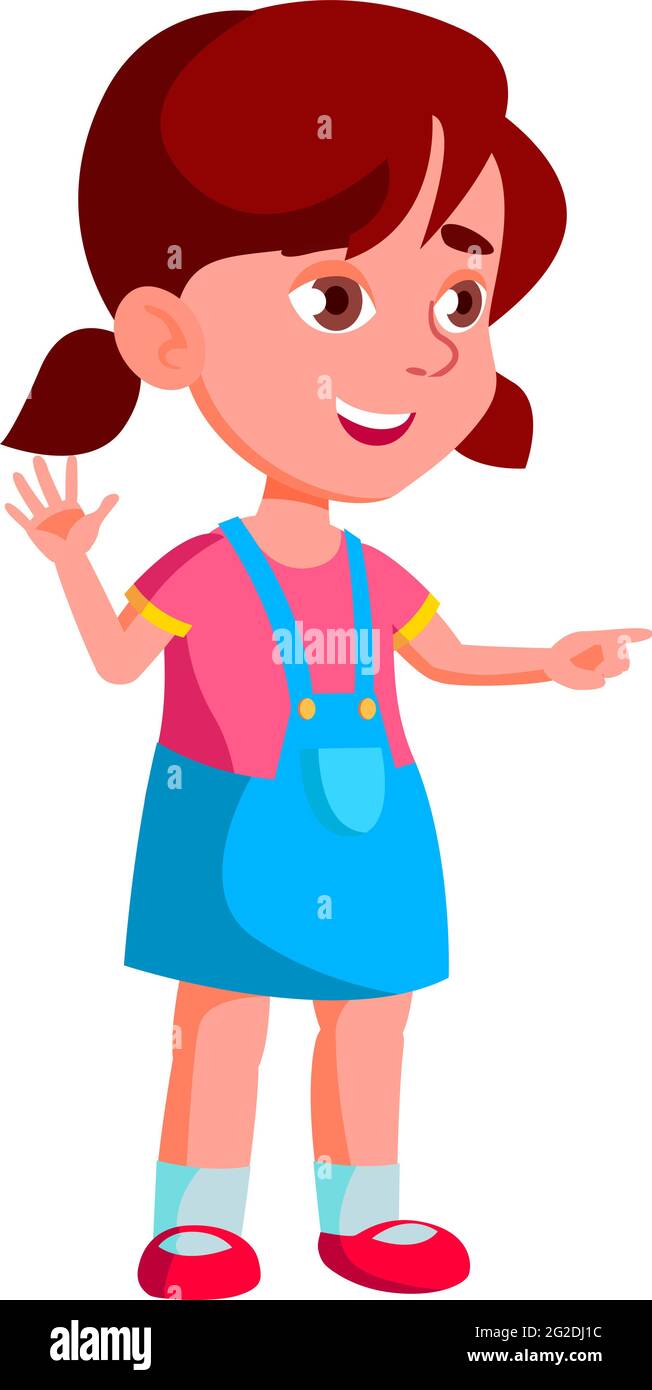 tease girl laughing from friend on playground cartoon vector Stock ...