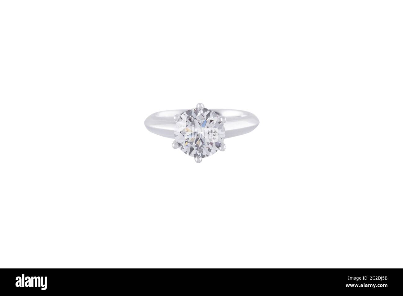 Luxury diamond ring isolated on a white background Stock Photo - Alamy
