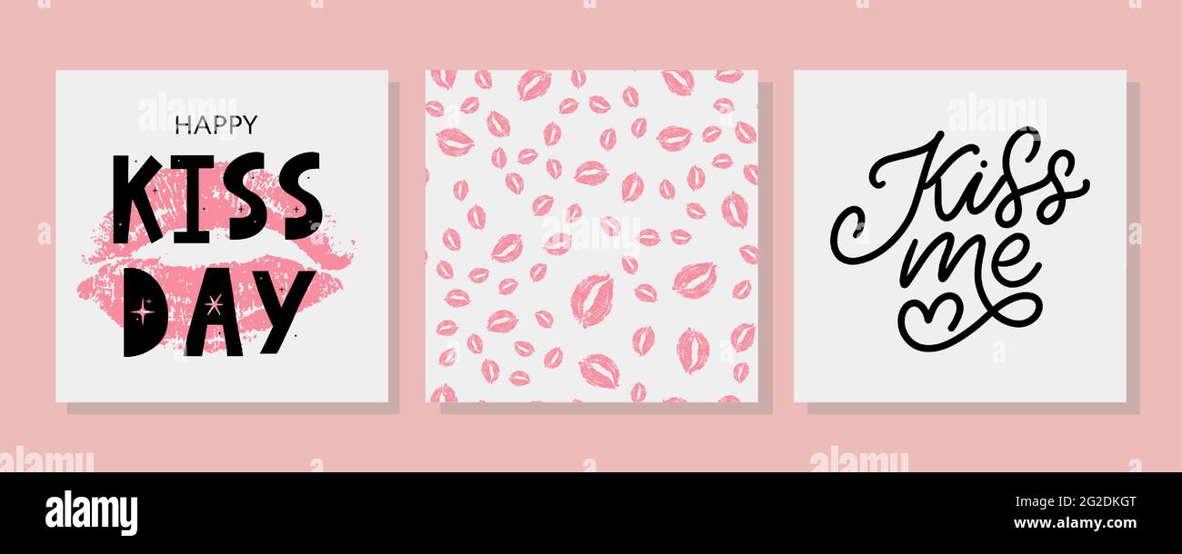 kiss me hand lettering scalable and editable vector Stock Vector Image ...