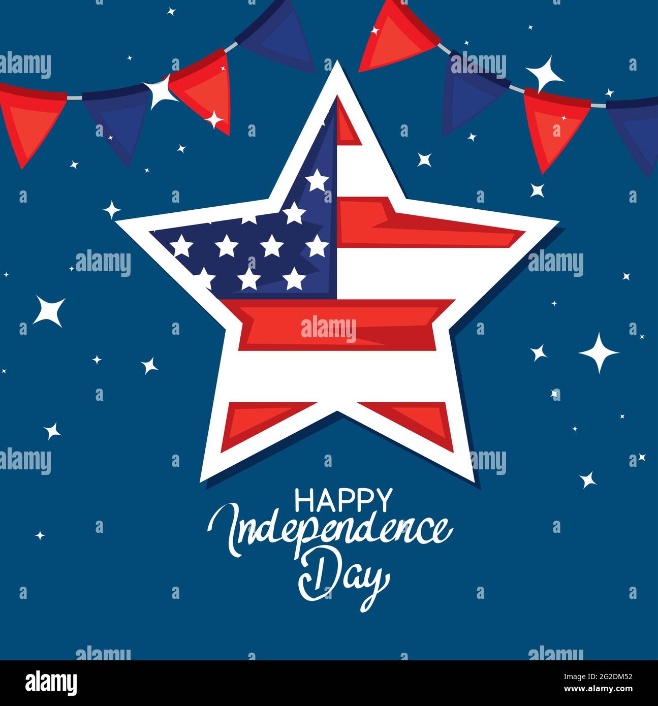 Independence day star Stock Vector Image & Art - Alamy