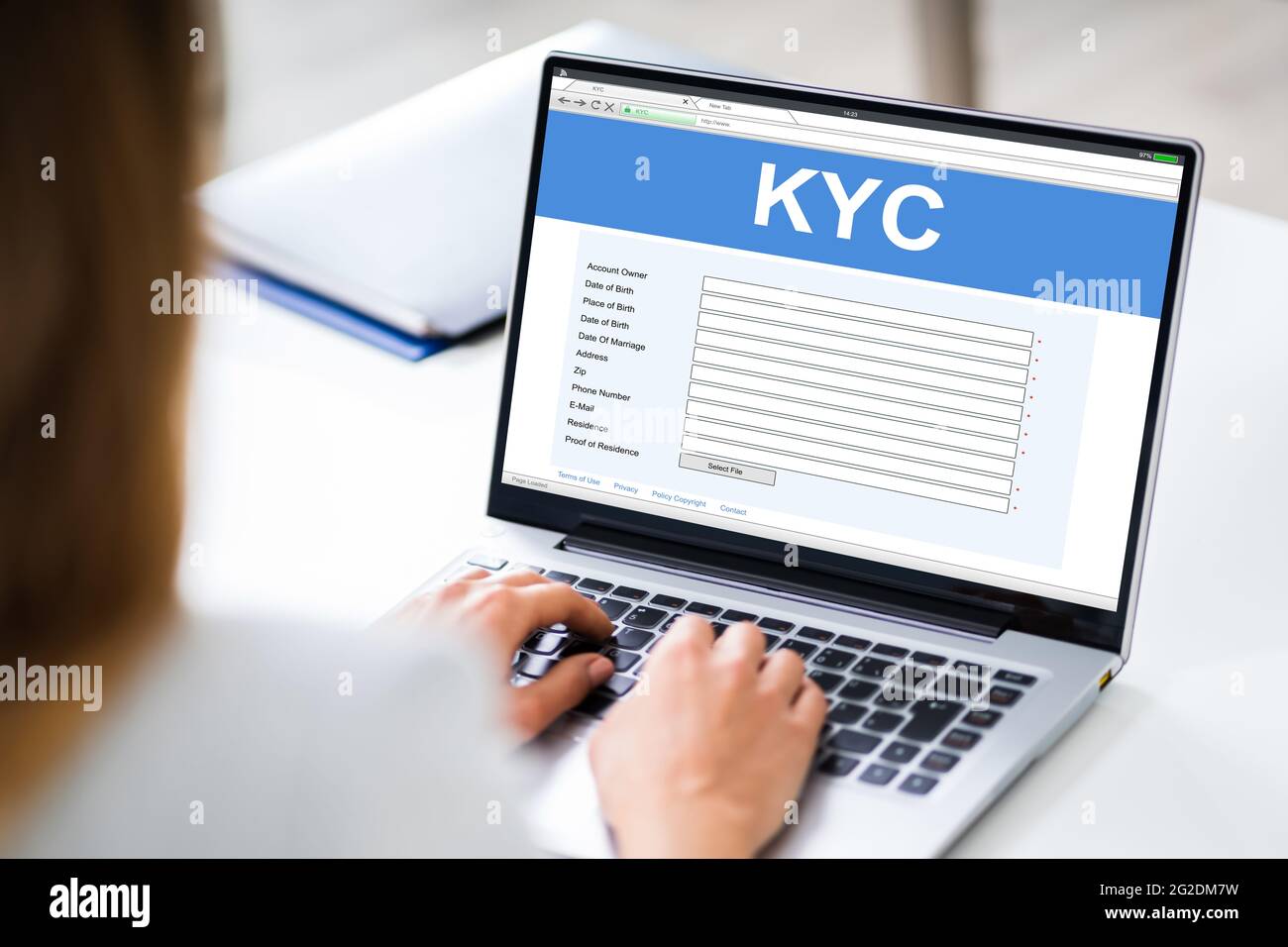 KYC. Know Your Customer. Personal Identification And Trust Stock Photo ...